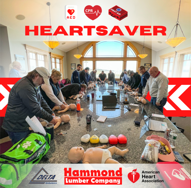 HeartSaver First Aid, AED and CPR Training - Hammond Lumber Company