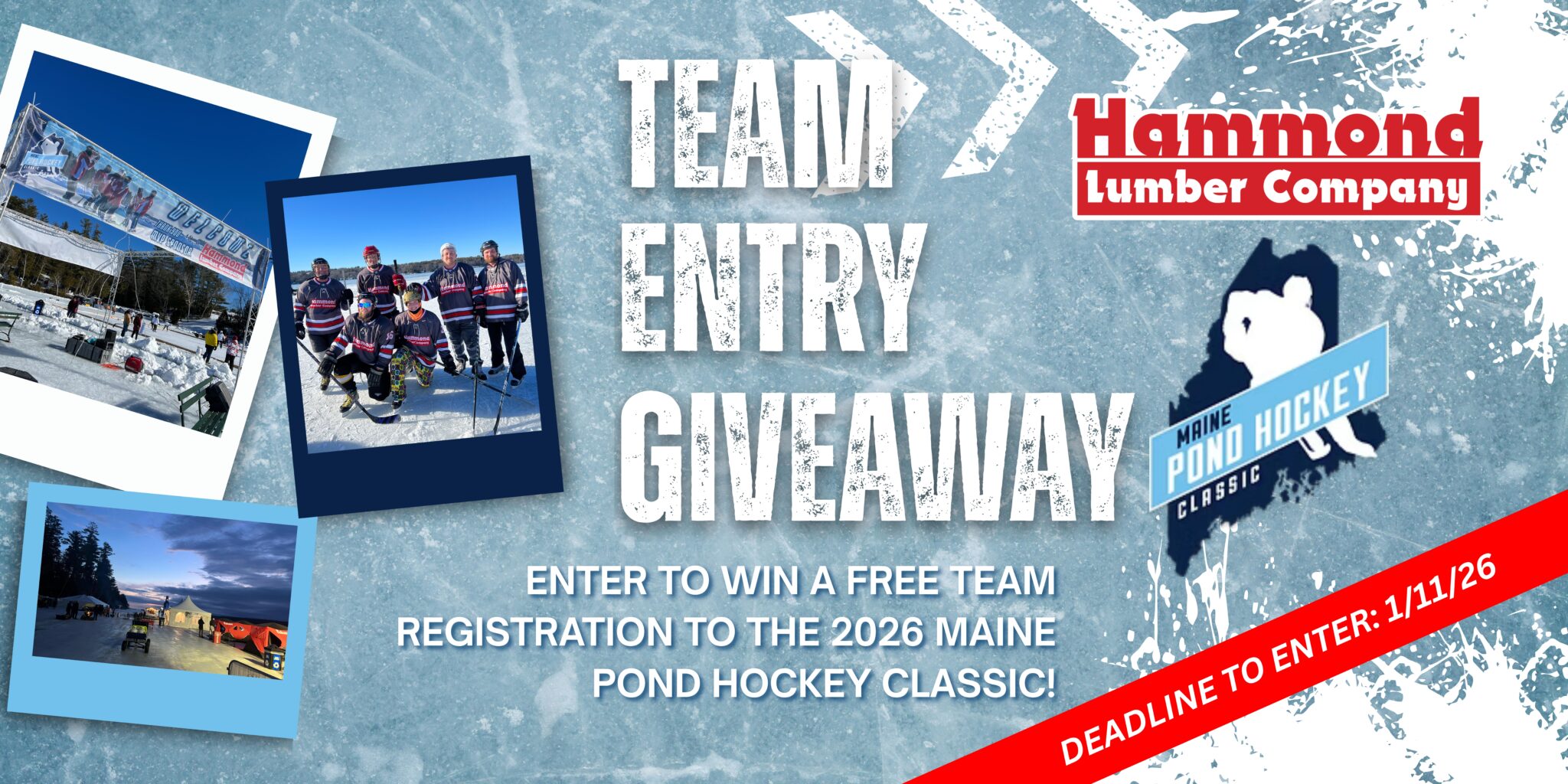 Maine Pond Hockey Classic Team Entry Giveaway | Hammond Lumber Company